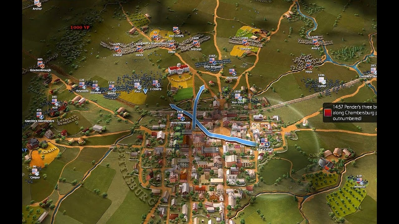 Ultimate General : Gettysburg - Live 4 - Union - Determined - YouTube