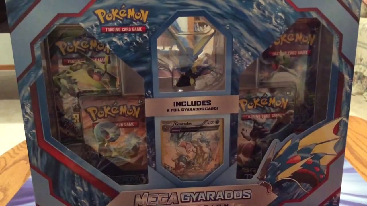 Opening Mega Gyarados EX collection box!! (FREE CODE) SECRET RARE PULL ...