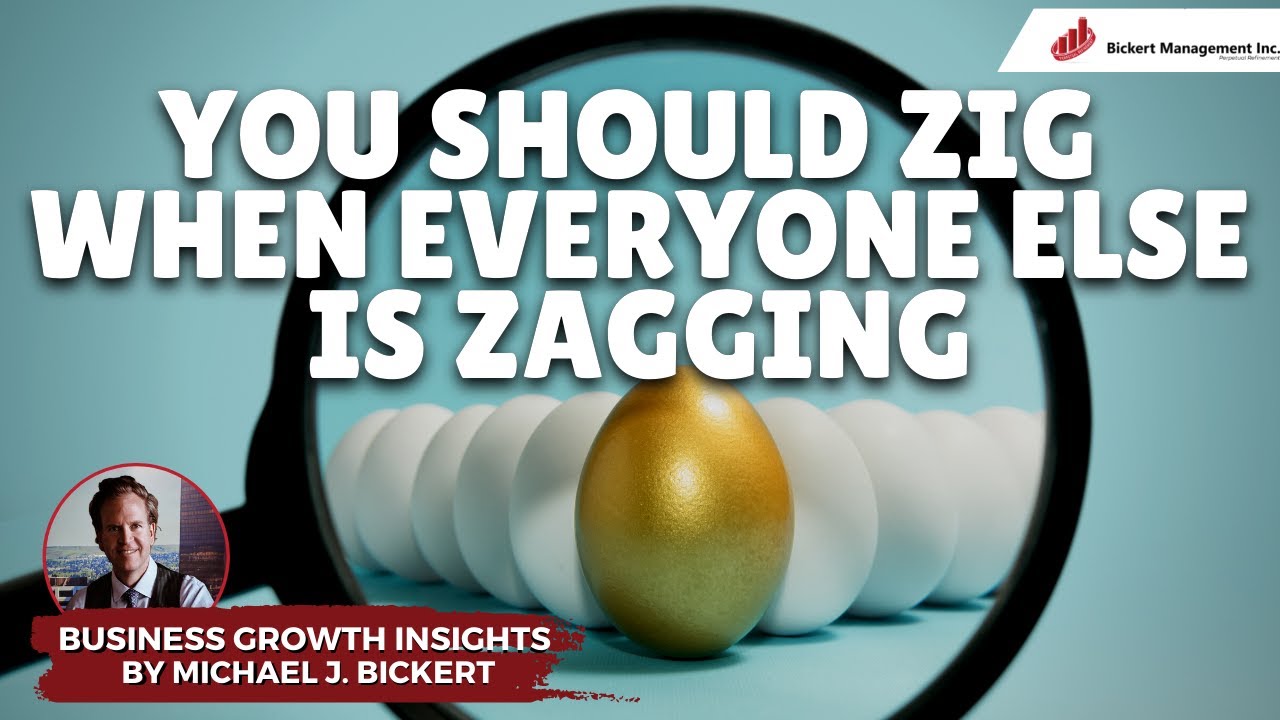 You Should Zig When Everyone Else Is Zagging - YouTube