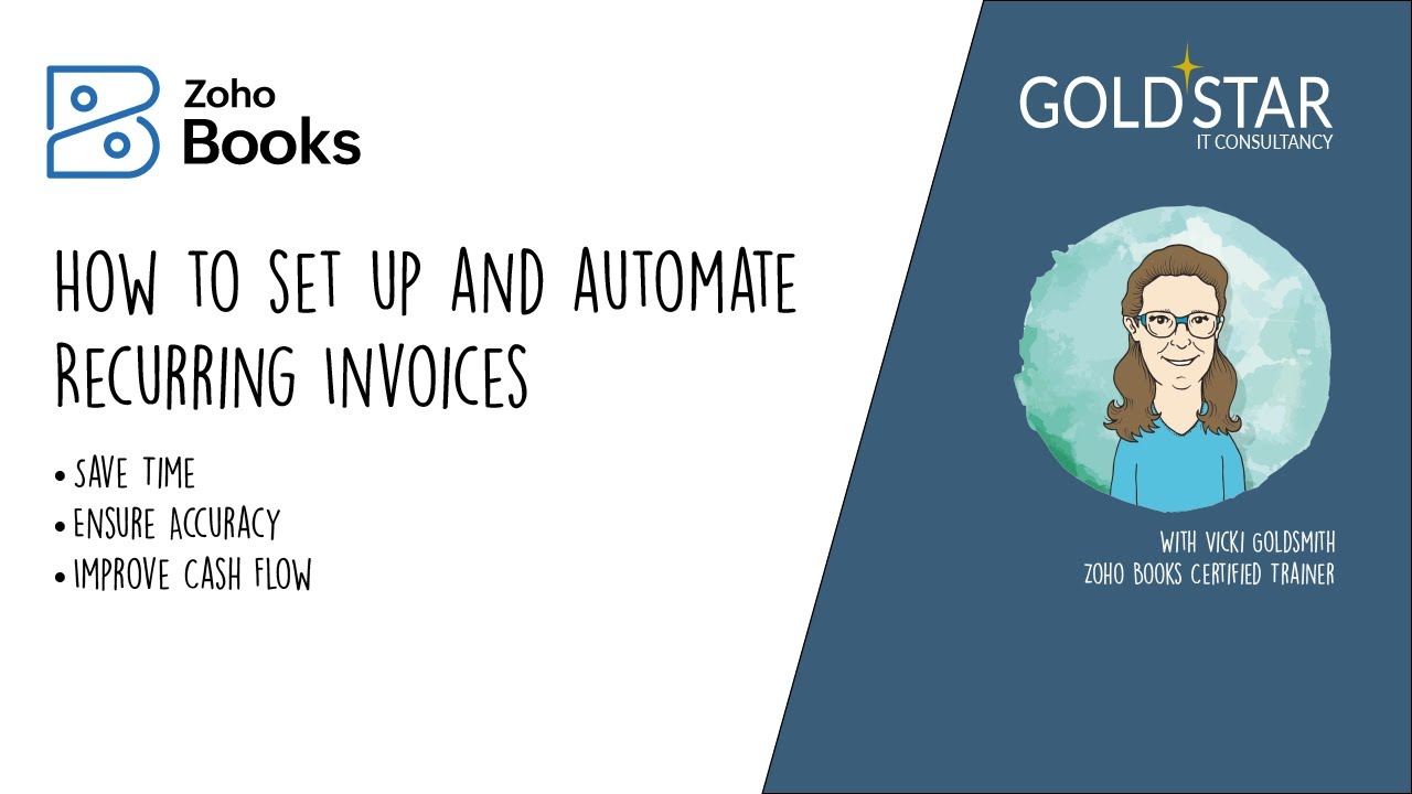 How to set up and automate Recurring Invoices in Zoho Books - YouTube