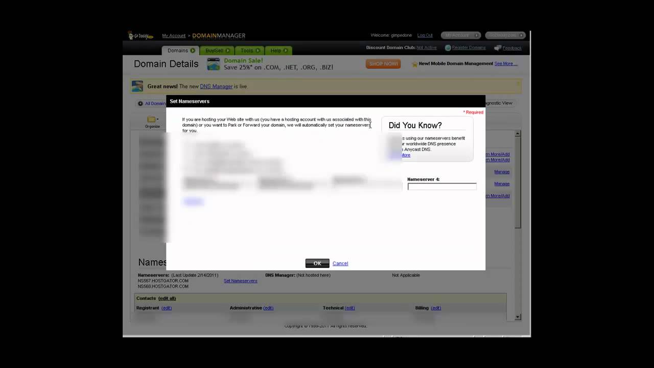 How To Set Domain Name Servers - Setting Domain Name Servers For Web ...