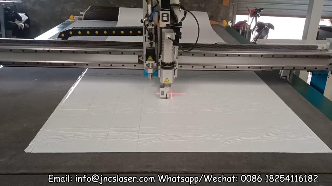 CNC Round Knife Cutting Machine for Felt Fabric Cloth Textile - YouTube