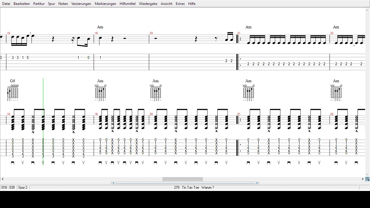 Tic Tac Toe - Warum - Tabs - YouTube