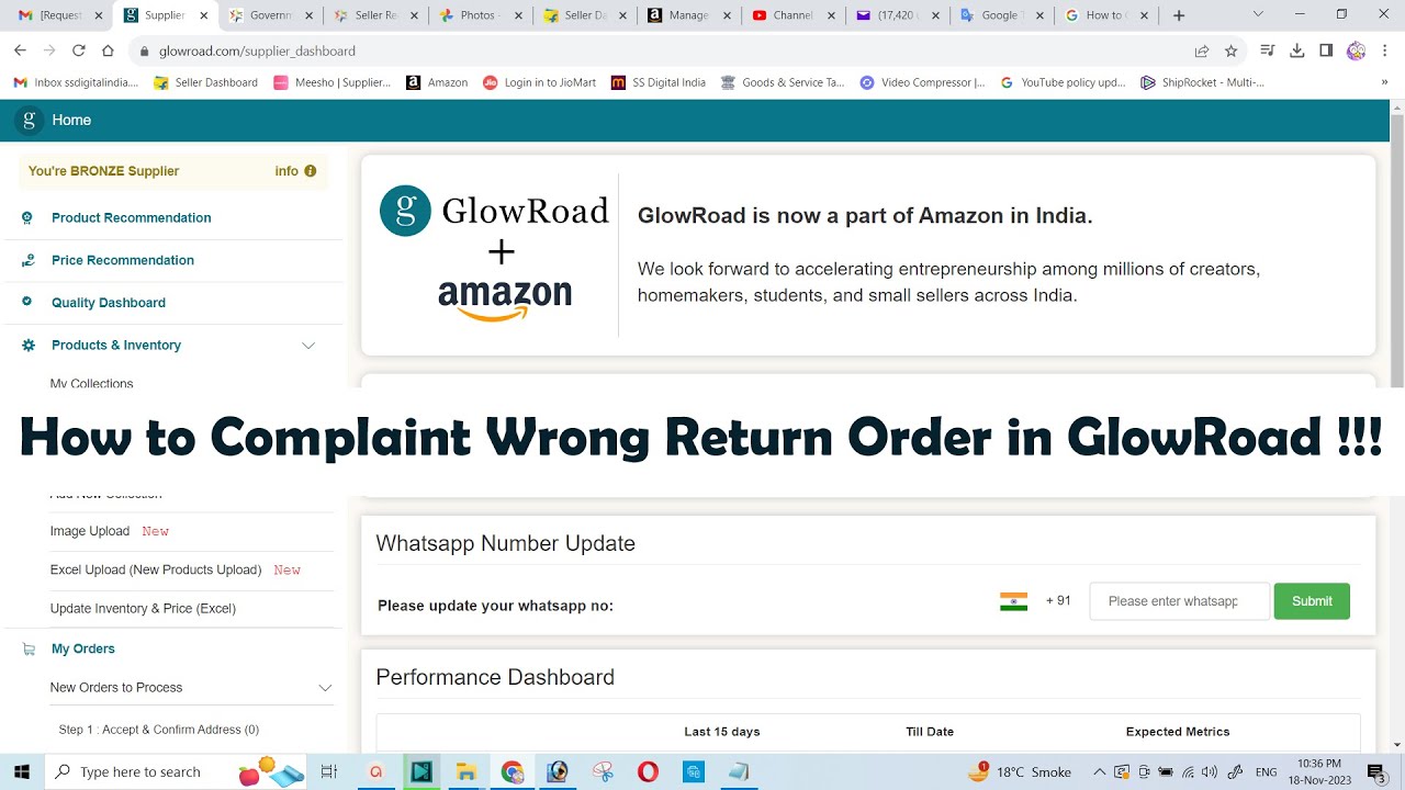 How to Complaint Wrong Return Order in GlowRoad !!! - YouTube