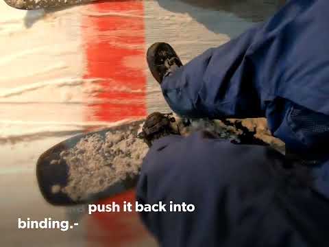 Tips for Getting off the lift on your snowboard. Literally this simple ...
