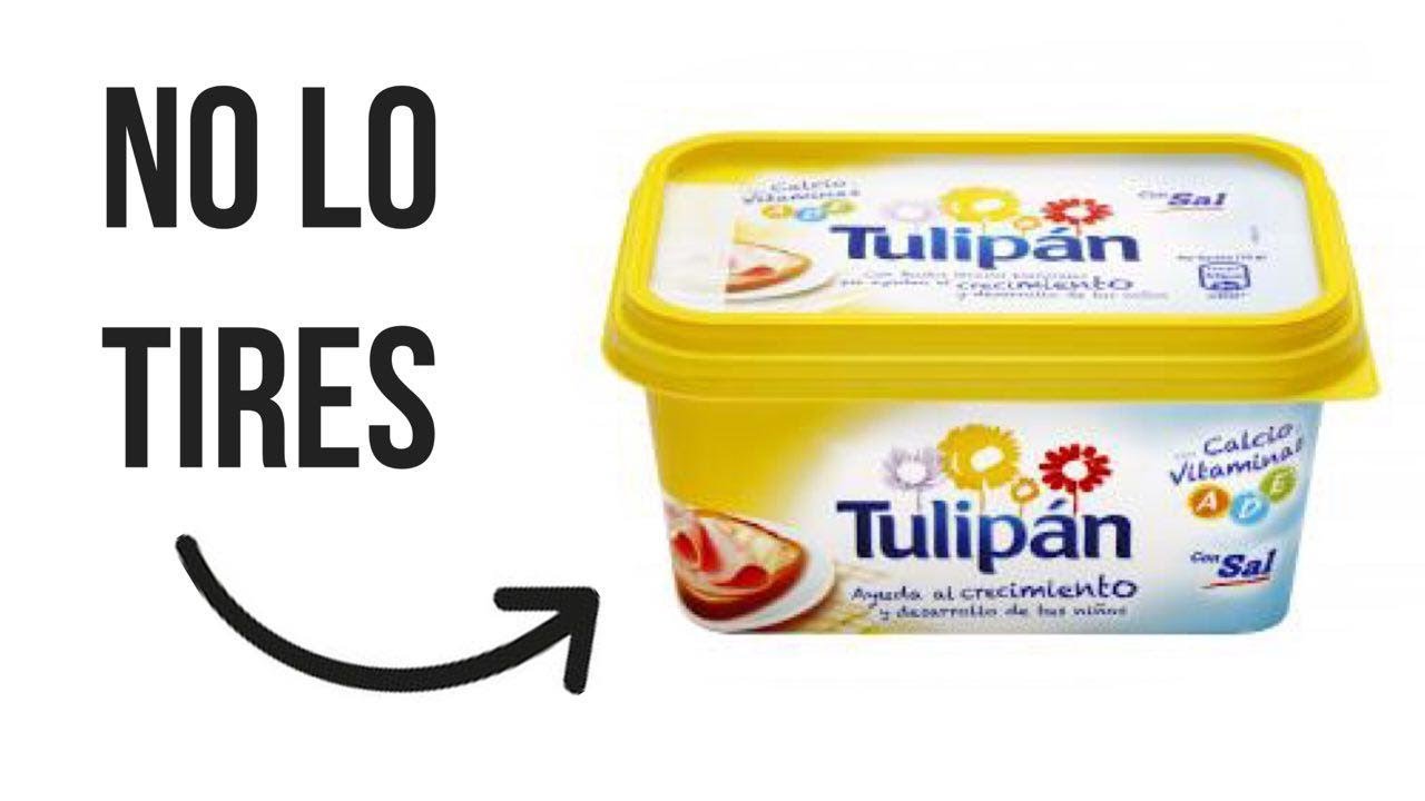 No tires esto - Manualidades con envase de Mantequilla - YouTube