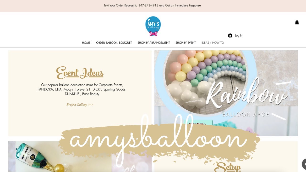 DIY My balloon website - amysballoon.com for my balloon business. - YouTube