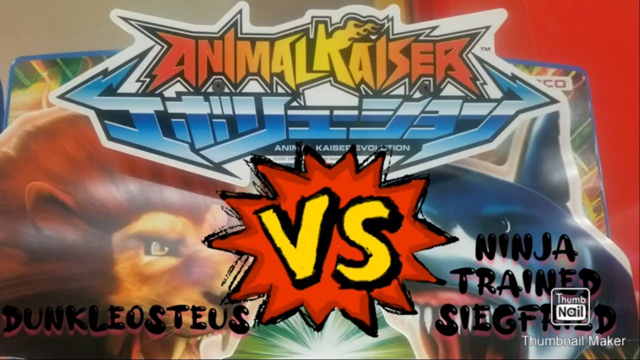 Animal Kaiser Evolution - Dunkleosteus vs Ninja Trained Siegfried BOSS ...