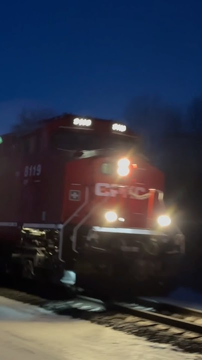 CP 8119 leads CPKC 100 south - YouTube