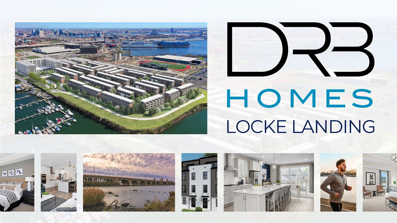 Locke Landing by DRB Homes - New Homes at Baltimore Peninsula - YouTube