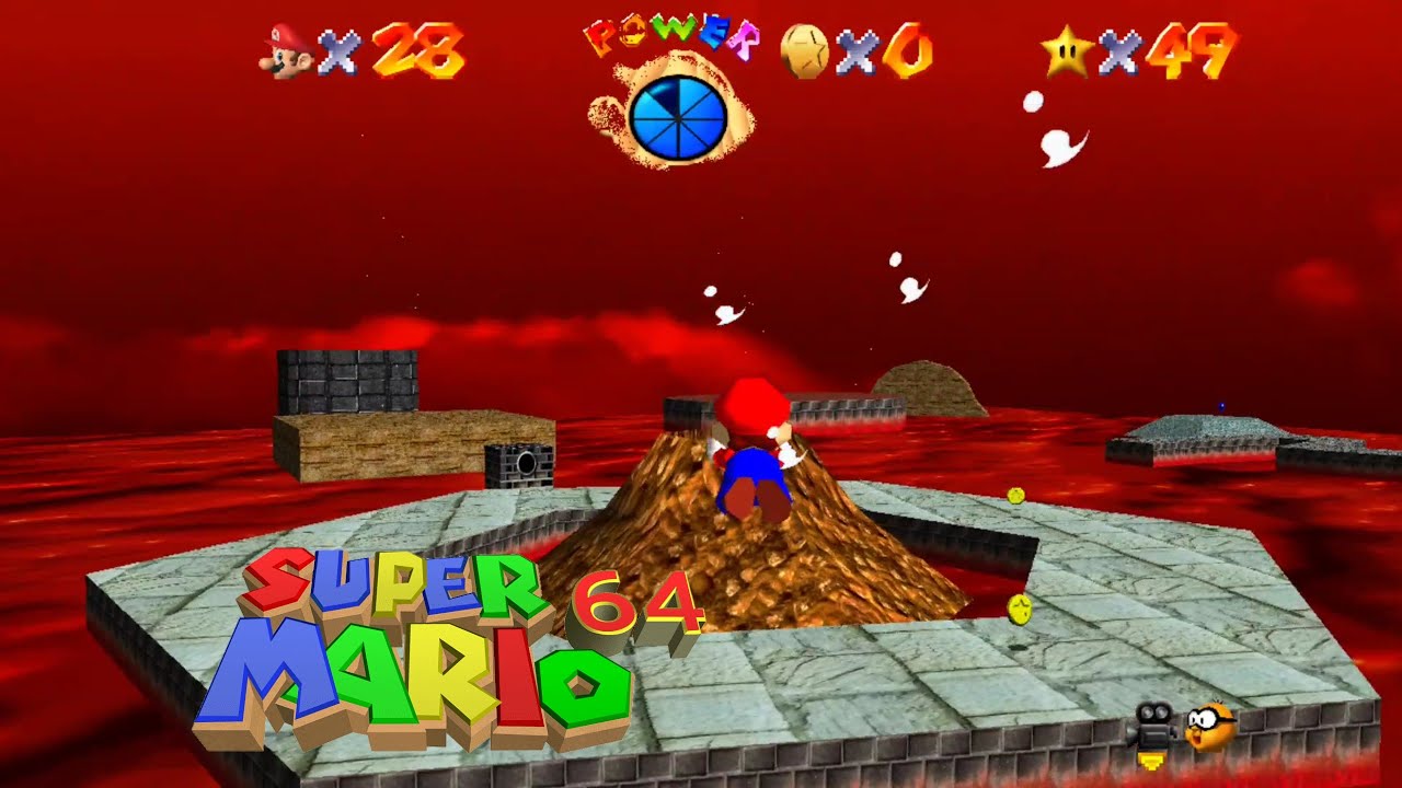 Super Mario 64 Water Toggle Mod HD Textures Full Screen 16:9 Lethal ...