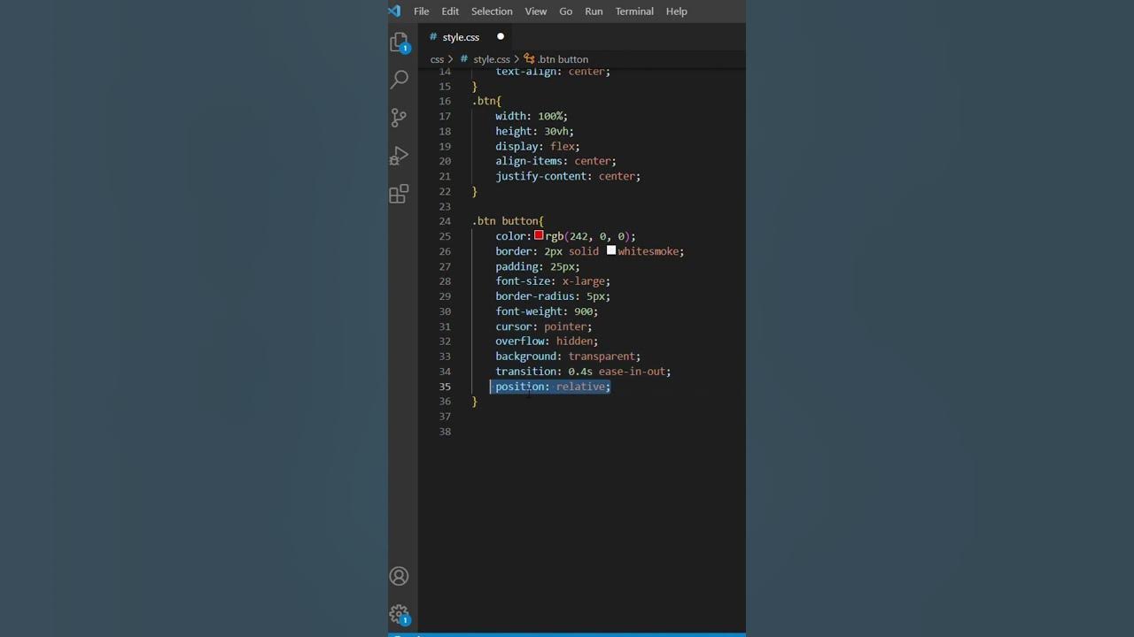 INTRO | HOW TO MAKE A BUTTON WITH HOVER EFFECT | #code #css #html #vscode - YouTube