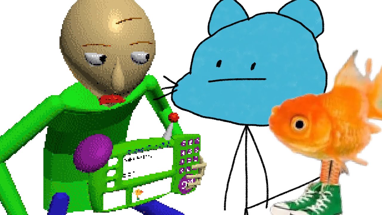 Baldi and Gumball Solve Math?? (Baldi TAWOG Animation) - YouTube