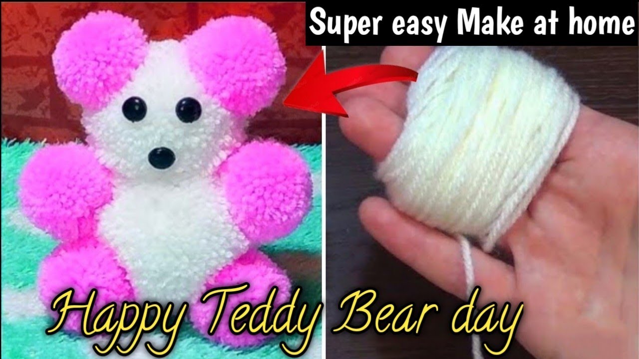 Amazing Teddy Bear Making Idea With Woolen - Easy Teddy Bear Make at ...