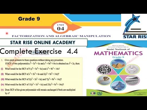 Class 9 Maths Chapter 4 Exercise 4.4| 9th class Maths | NBF 2024 - YouTube