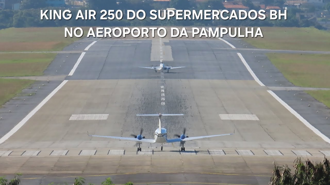 BEECHCRAFT B200 KING AIR 250 (PR-BHS) NO AEROPORTO DA PAMPULHA - YouTube