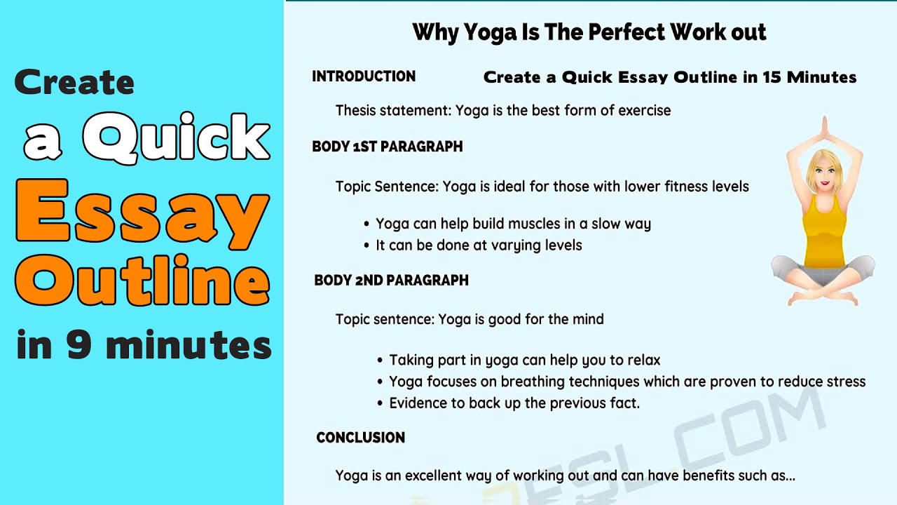 How to Write a Quick Essay Outline in English - YouTube