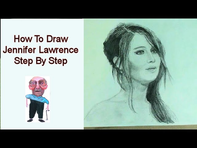 Jennifer Lawrence Sketch Easy