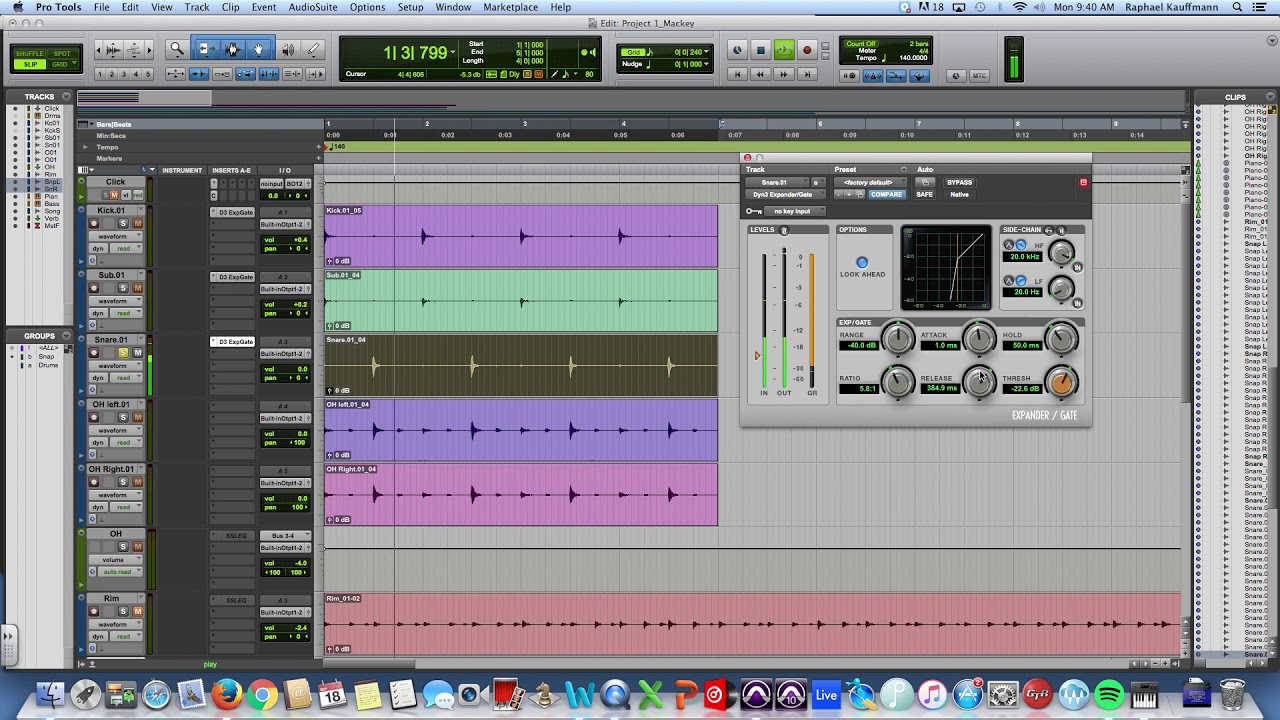 Pro Tools - Gating Drum Tracks - YouTube