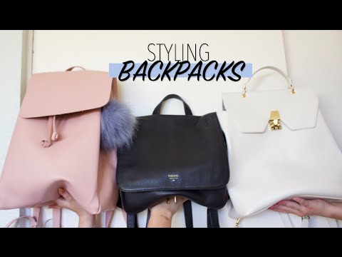 STYLING BACKPACKS - YouTube