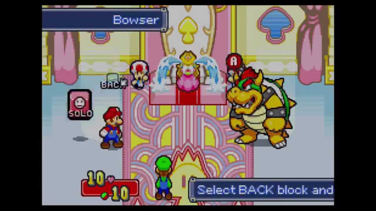 Mario & Luigi: Superstar Saga Boss 1 - Bowser - YouTube