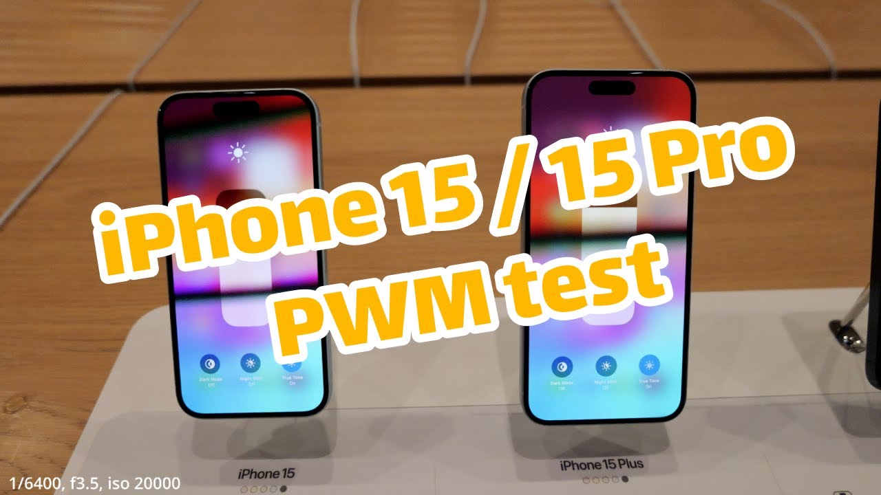iPhone 15 and iPhone 15 Pro PWM tests and comparison - YouTube
