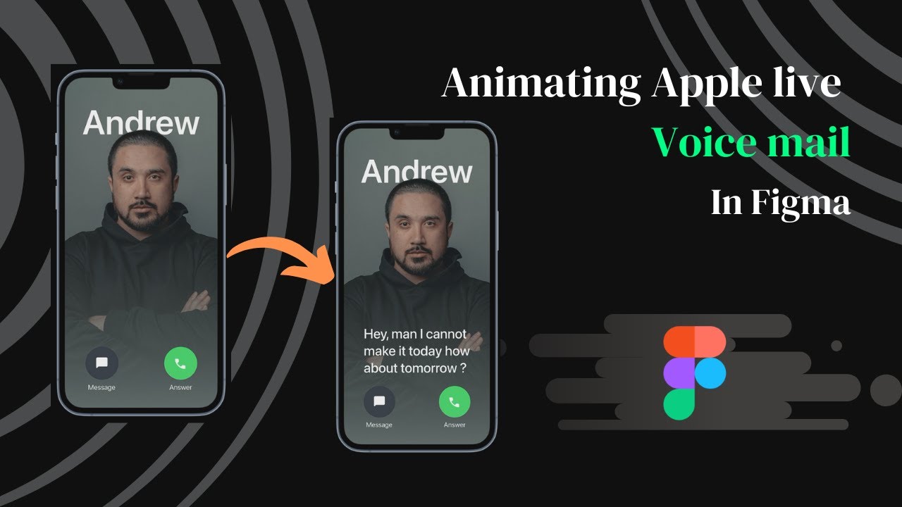 Animating Apple live Voice mail in Figma (Easy) - YouTube
