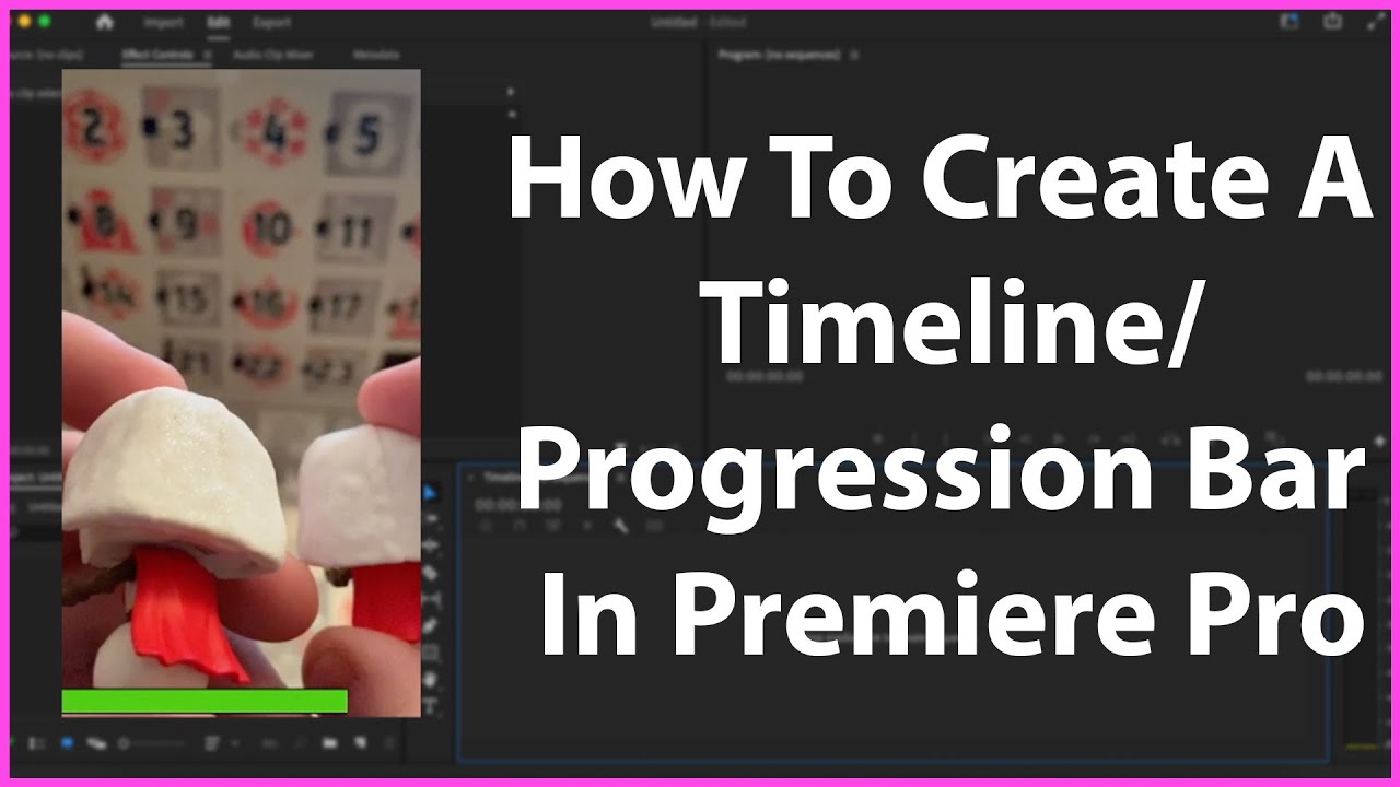 How To Create A Timeline/Progression Bar In Premiere Pro - YouTube