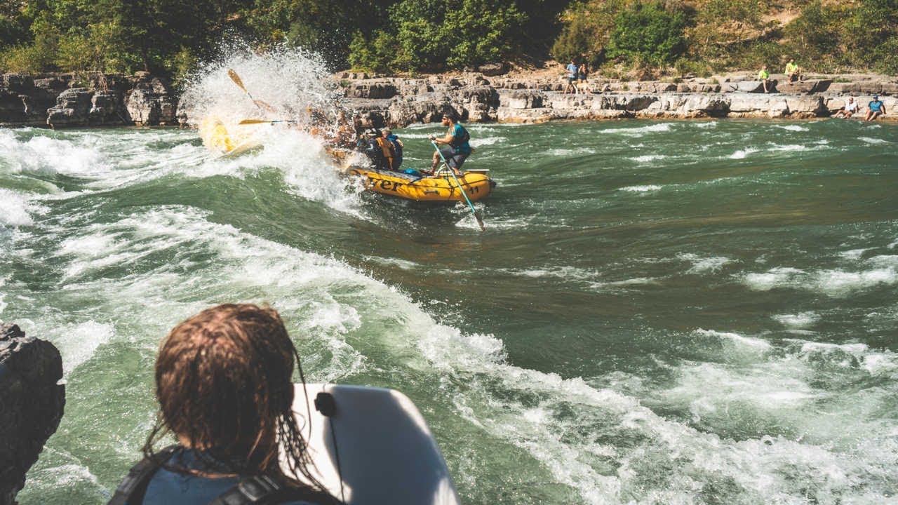 River Surfing on the Snake River - YouTube