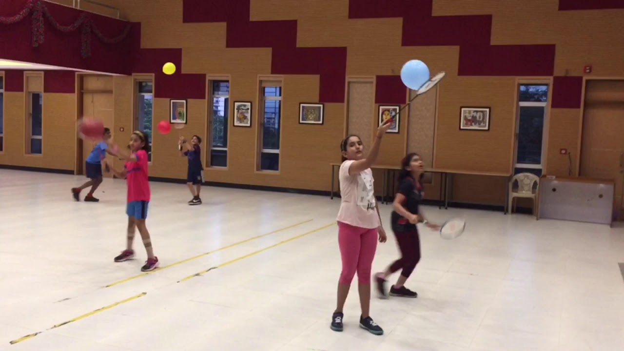 Global Sports Academy | Balloon Balancing Activity in Badminton - YouTube