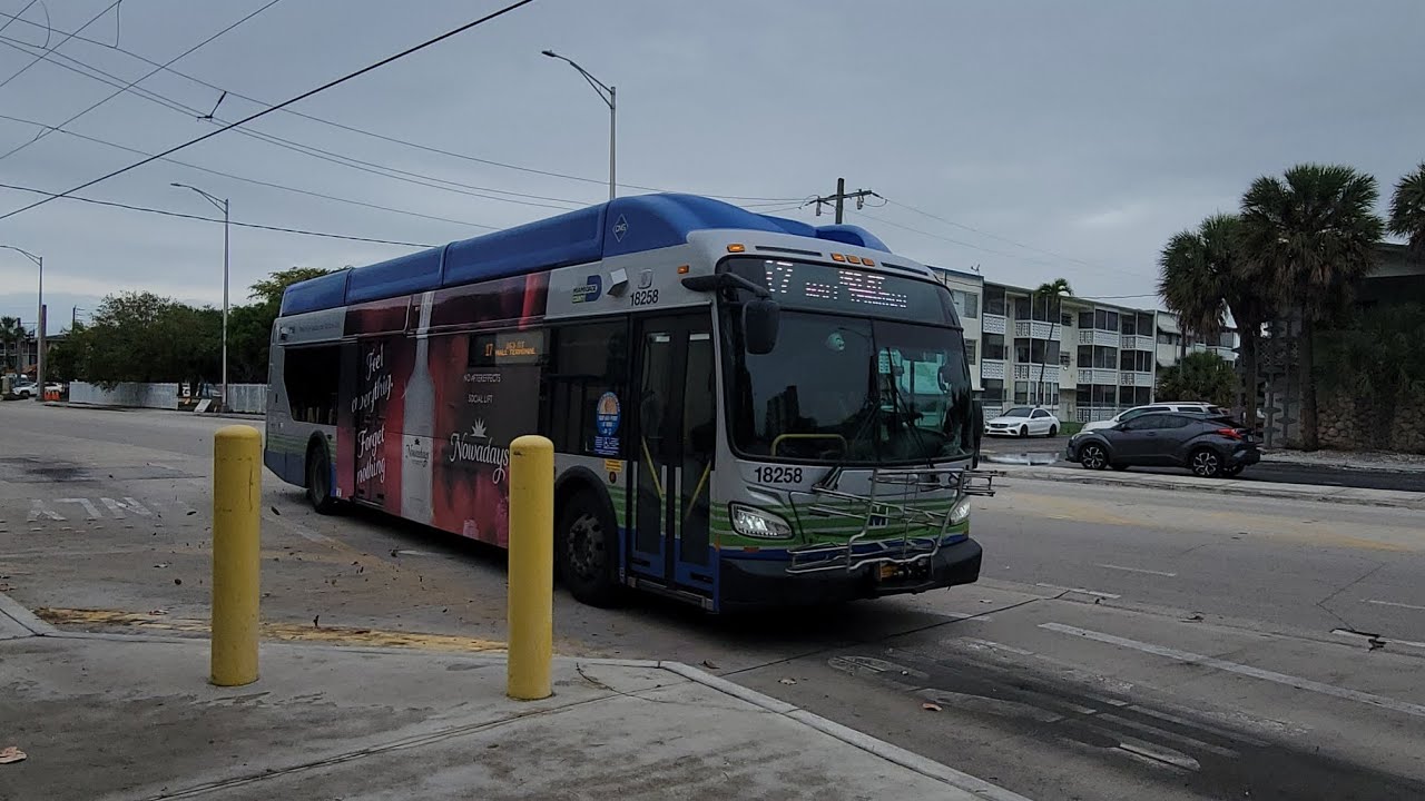 2018 New Flyer Xcelsior XN40' CNG #18258 On Route 17 - YouTube