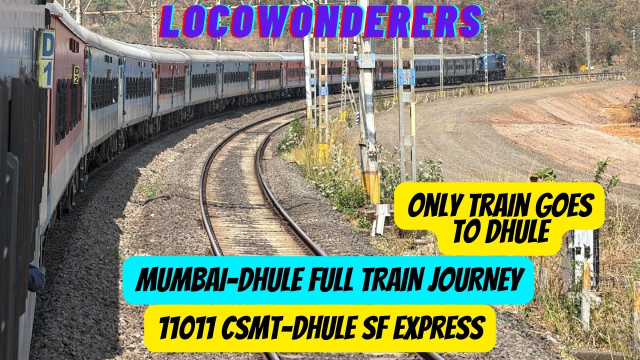 Mumbai to Dhule | 11011 CSMT-DHULE SF EXPRESS | Central Railway - YouTube