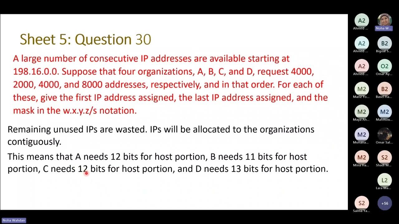 [CSE351s] Computer Networks - Network Layer, Part 3 - Eng. Noha Wahdan - Fall '23 - YouTube