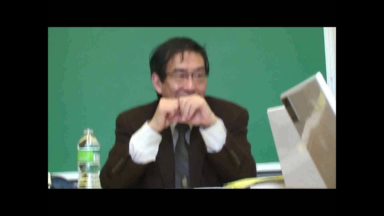 Du Weiming 2/23/2010 part 6 of 7 Wei-ming Tu Harvard University Moral ...