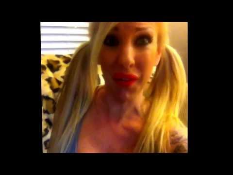 Blondielocks on pigtails and fighting