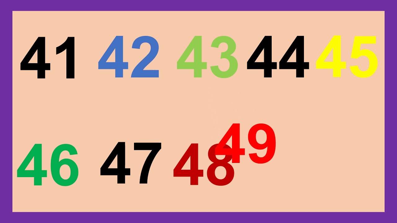 Urdu count 1 to 100 - YouTube