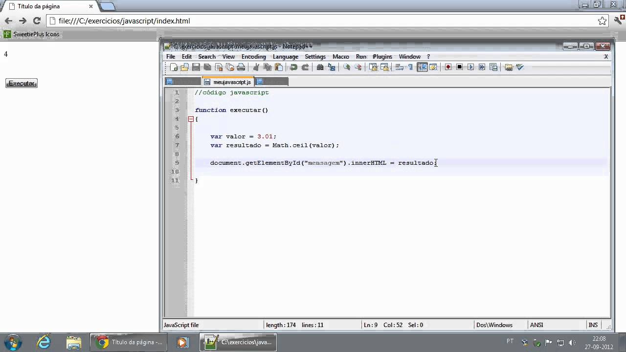 068 Funções do objeto Math Abs e arredondamentos com Ceil e Floor - YouTube