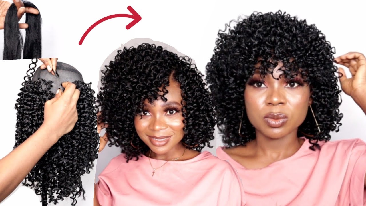 WOW!😲 I GOT THE SIMPLEST METHOD FOR MAKING CROCHET WIG~ easy crochet ...