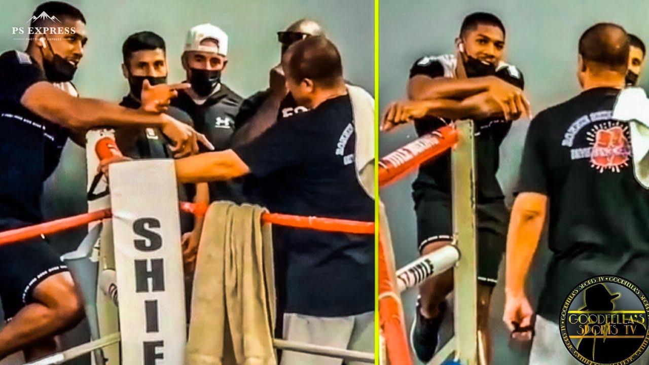 Watch First Look At Anthony Joshua & Ronnie Shields Training in Front ...