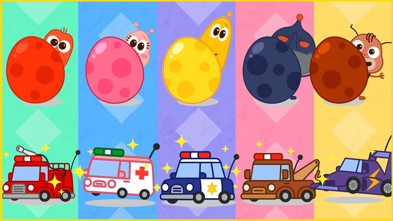 Surprise Eggs Kids Songs with Super Cars | Learn Colors Song | Kids ...