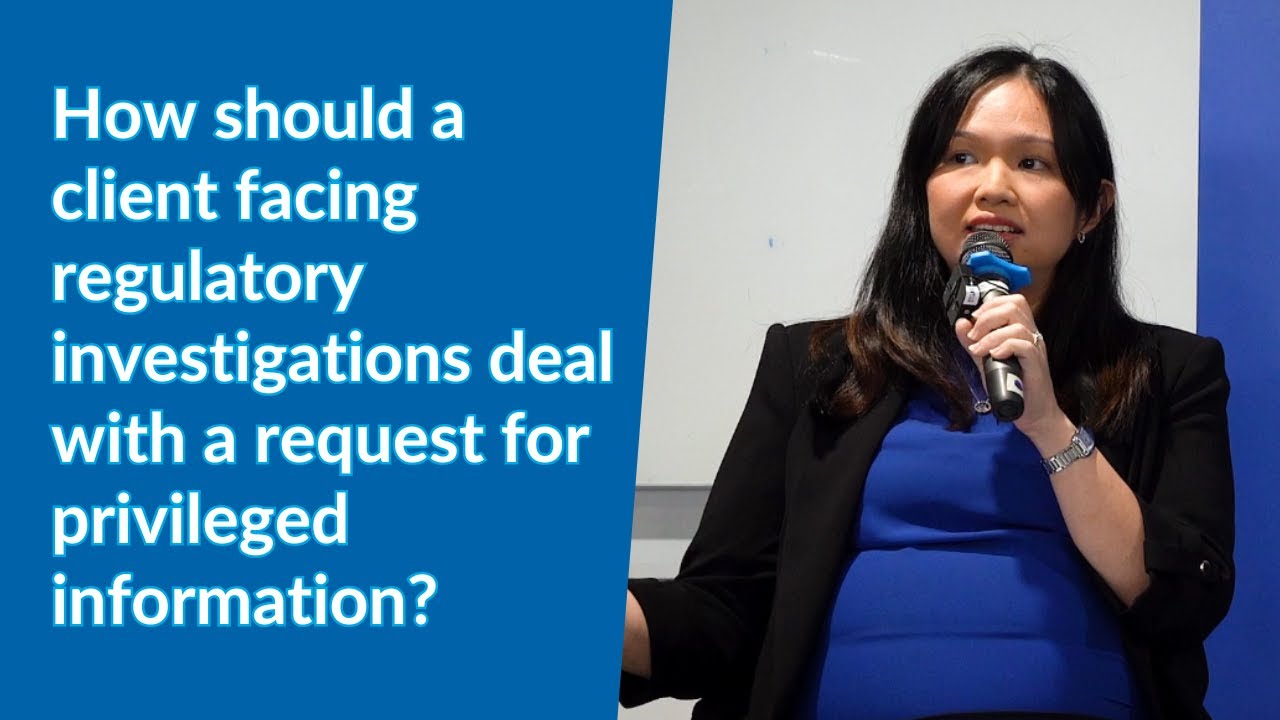 How should a client facing regulatory investigations deal with a ...