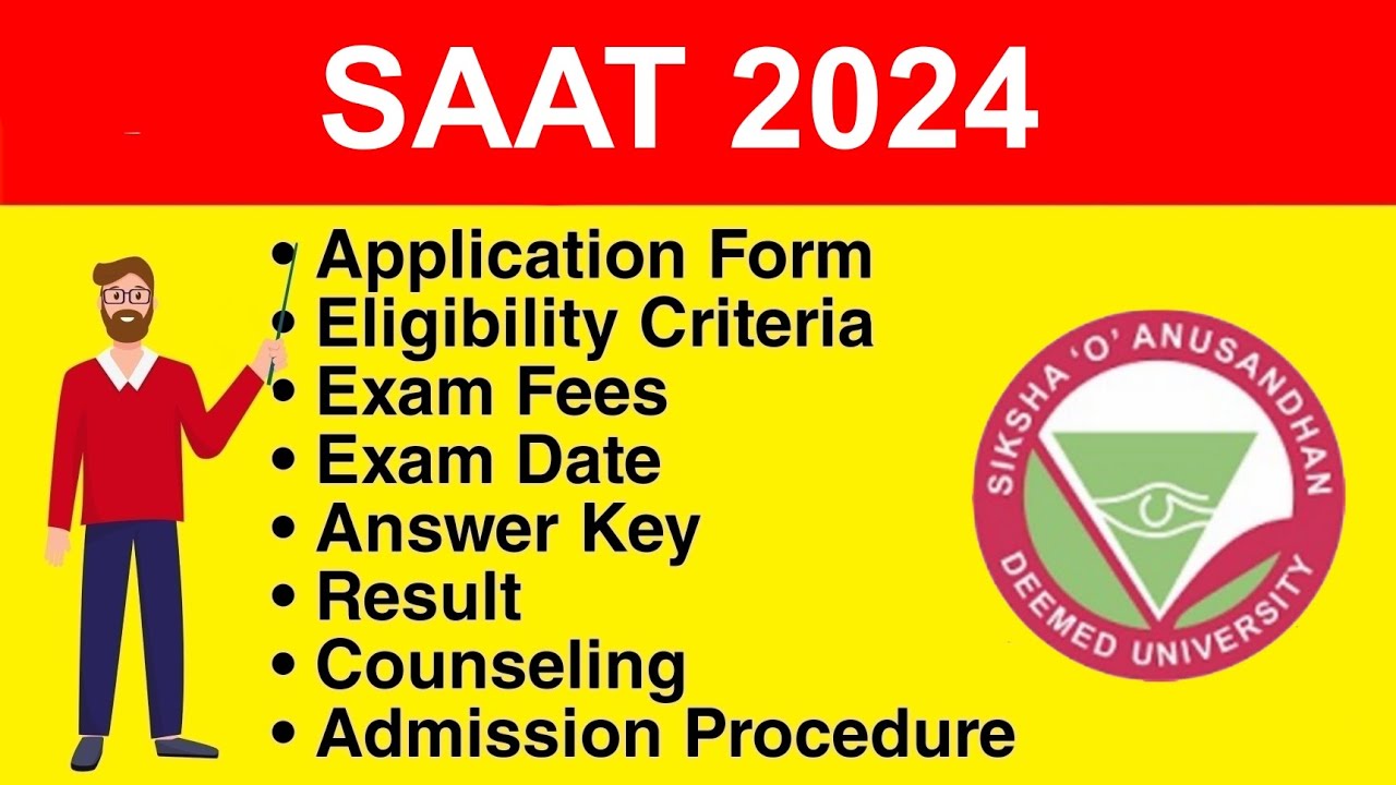 SAAT 2024 Eligibility Criteria Exam Date Application Form Syllabus