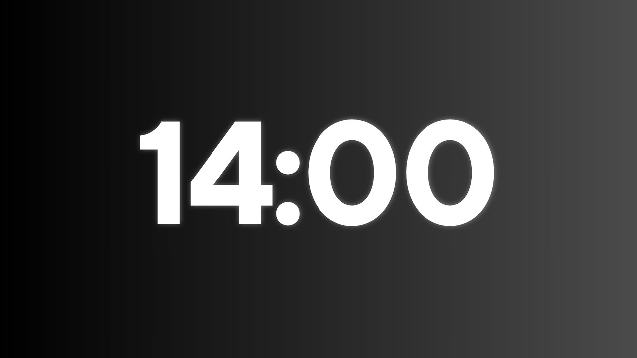 14 Minute Timer ⏰ | Great for Workouts and Tasks - YouTube