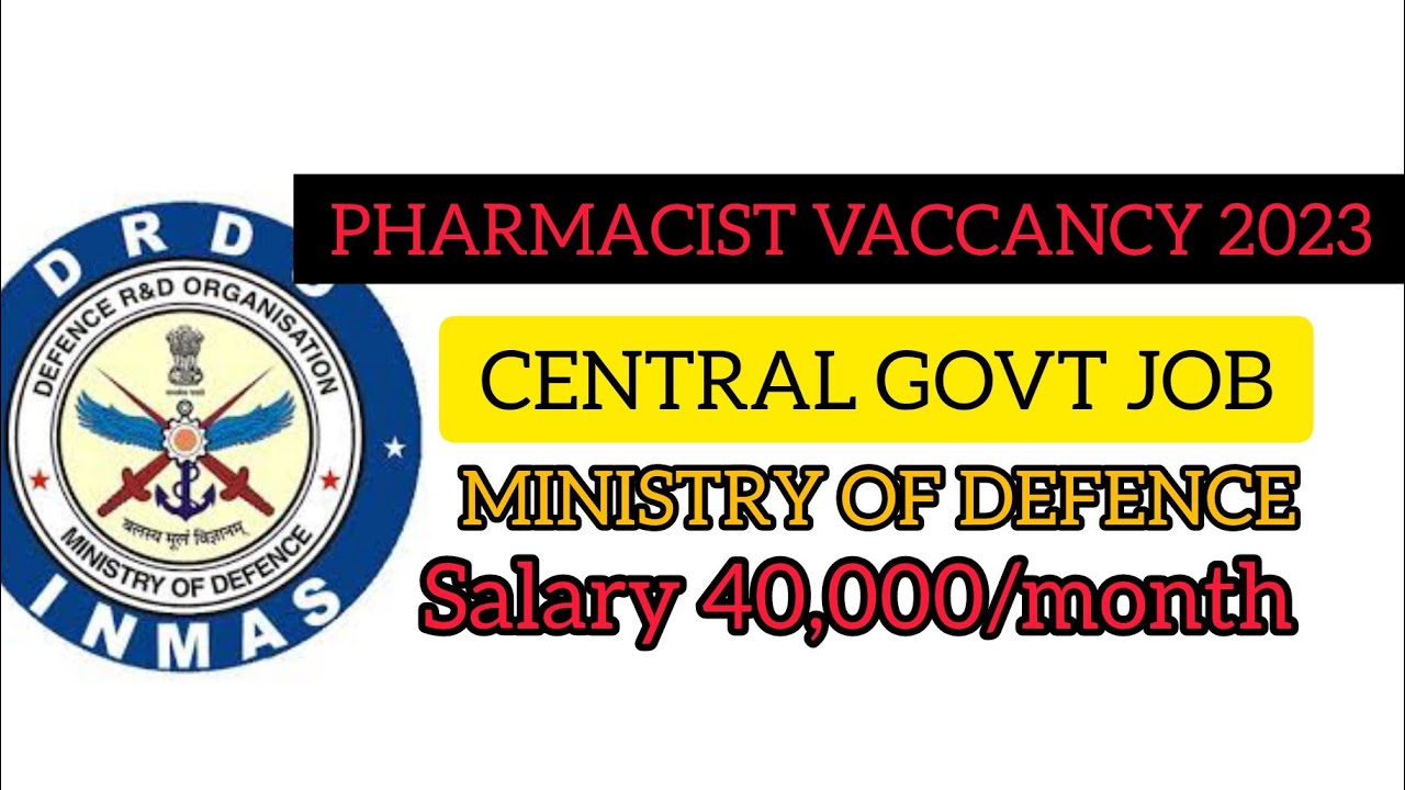 Pharmacist Vacancy 2023 || Pharma Recruitment for Project Assistant at ...