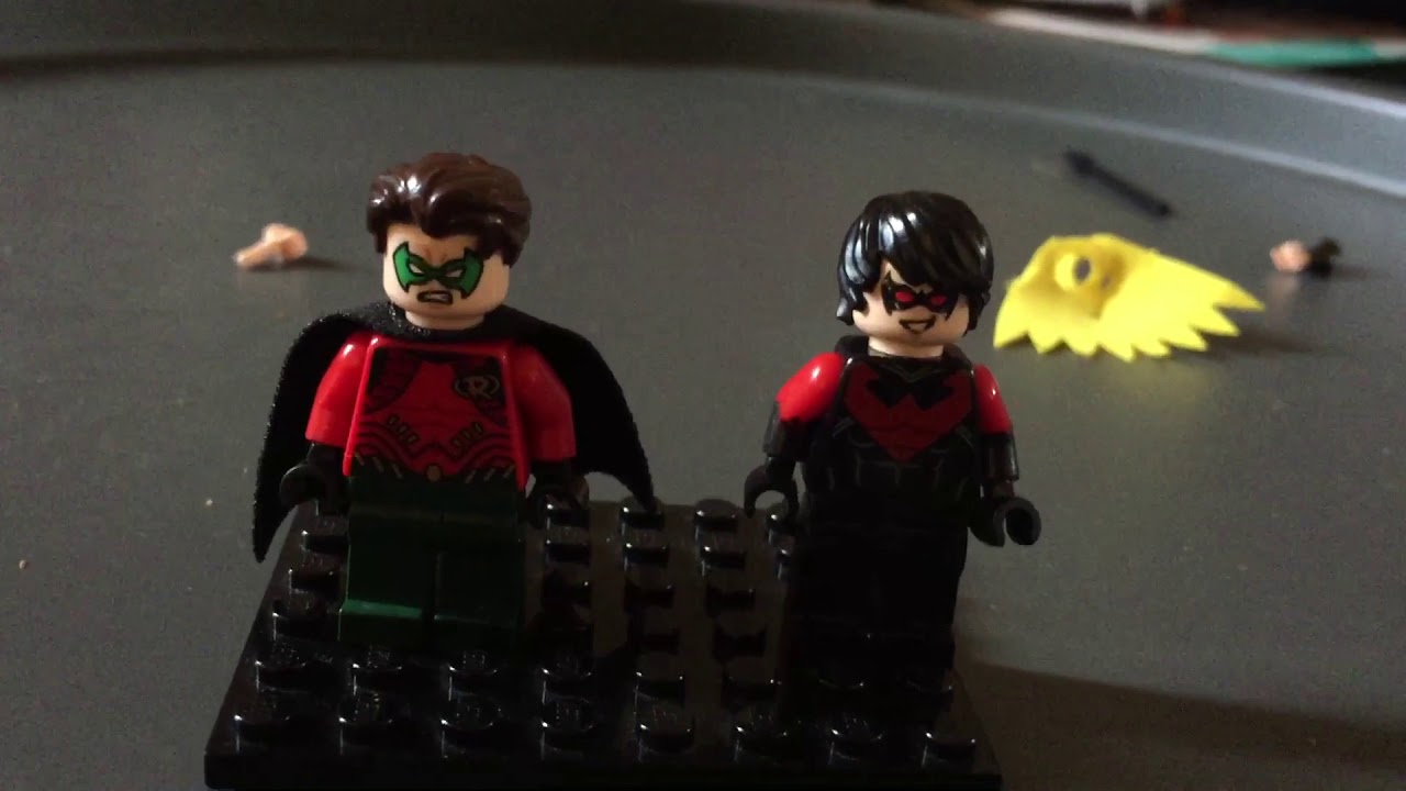 Lego Batman mini figures nightwing and red robin - YouTube