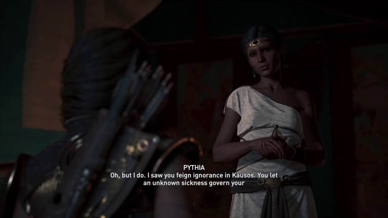 AC Odyssey Pythia dialogue - YouTube