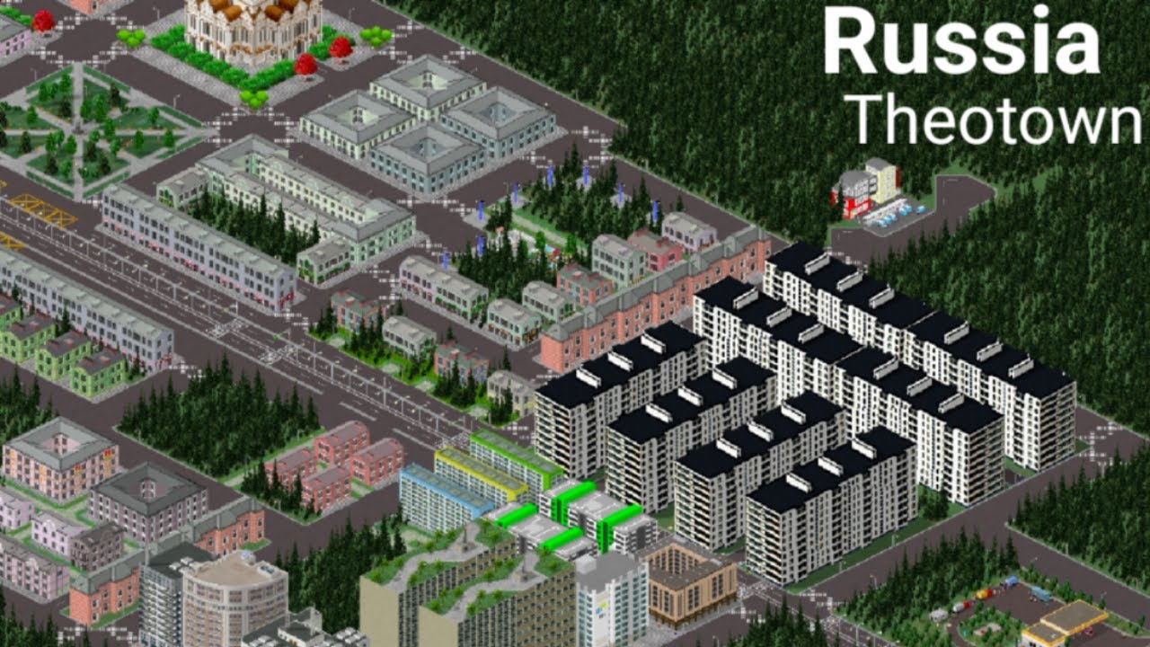 Russian City/ Russian Residence/ theotown/ Theotown Gameplay. - YouTube