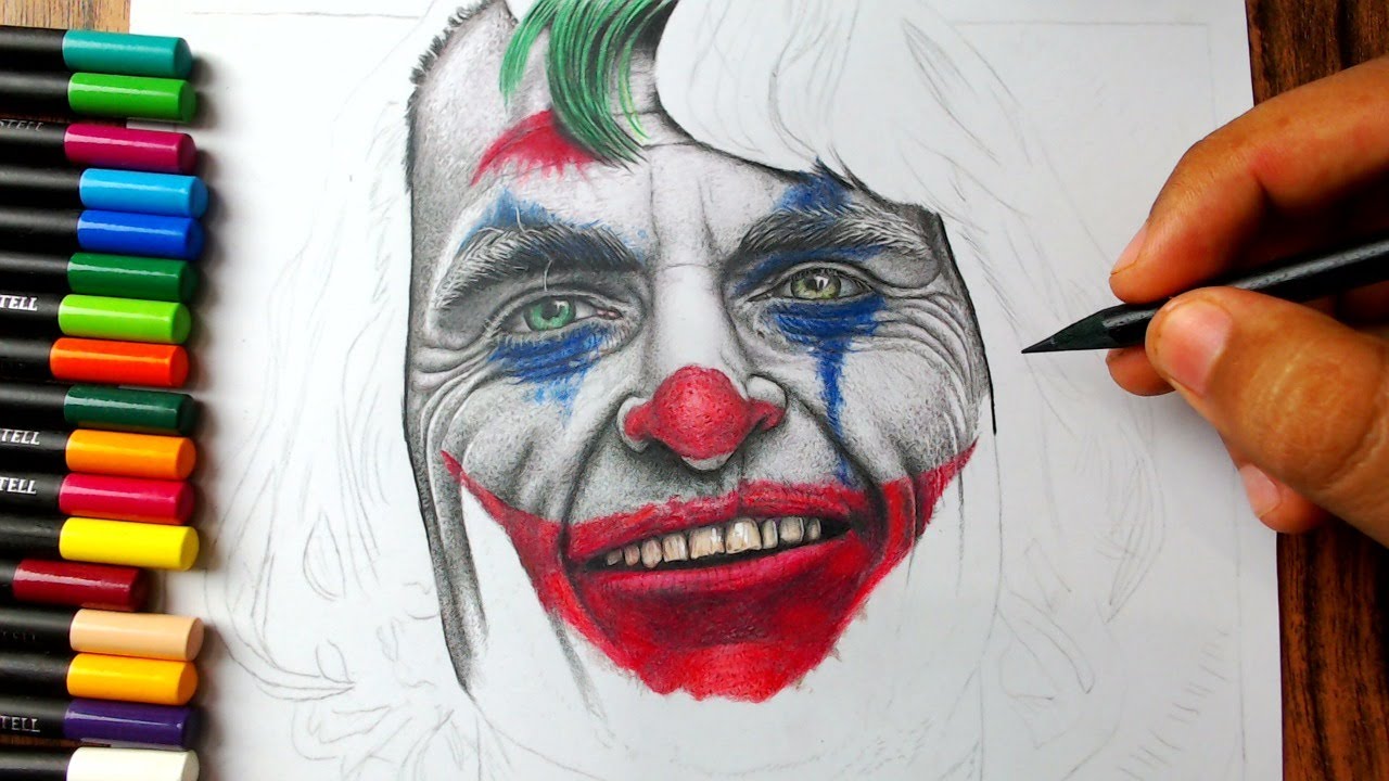 O Rosto De Desenho Animado Do Coringa