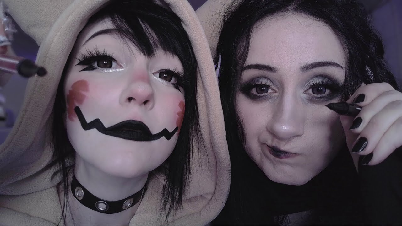 asmr ☾ no halloween costume?! 😦 sit down, we got you 💄w/ @myrteya - YouTube