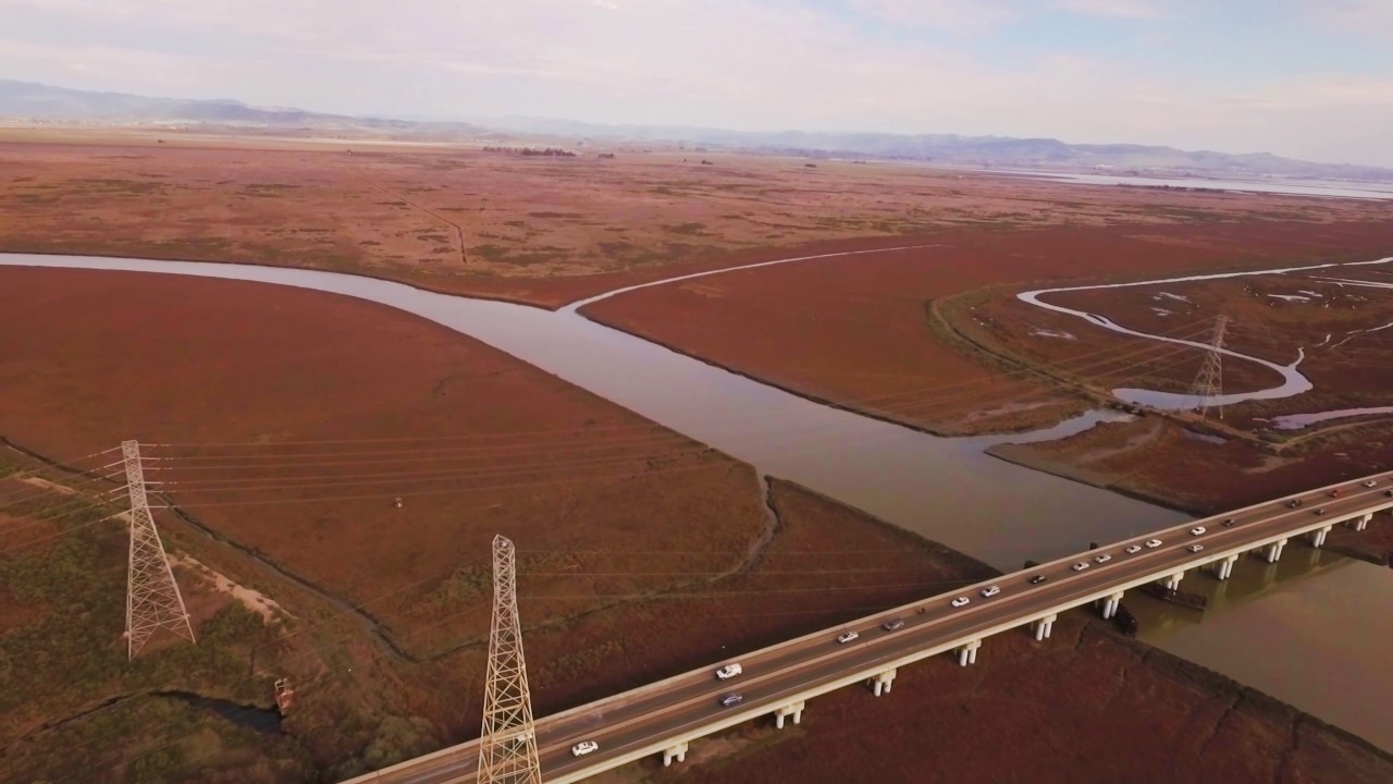 Aerial Video near Sears Point on Highway 37 - YouTube